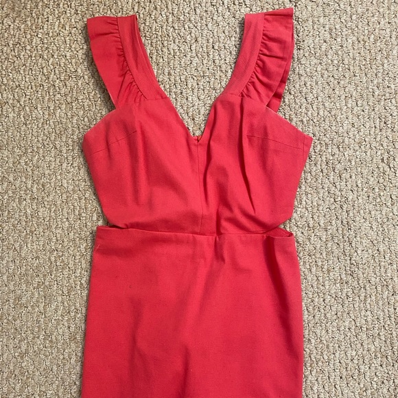Zara | Other | Zara Pink Romper With Side Cut Outs | Poshmark